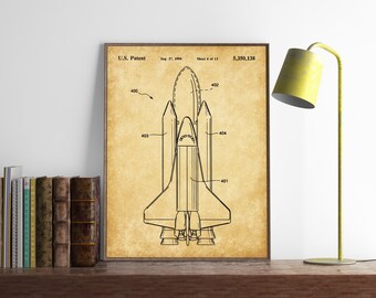 Space Shuttle Blueprint Wall Art Space Gift A2 A3 A4 Unframed - Etsy
