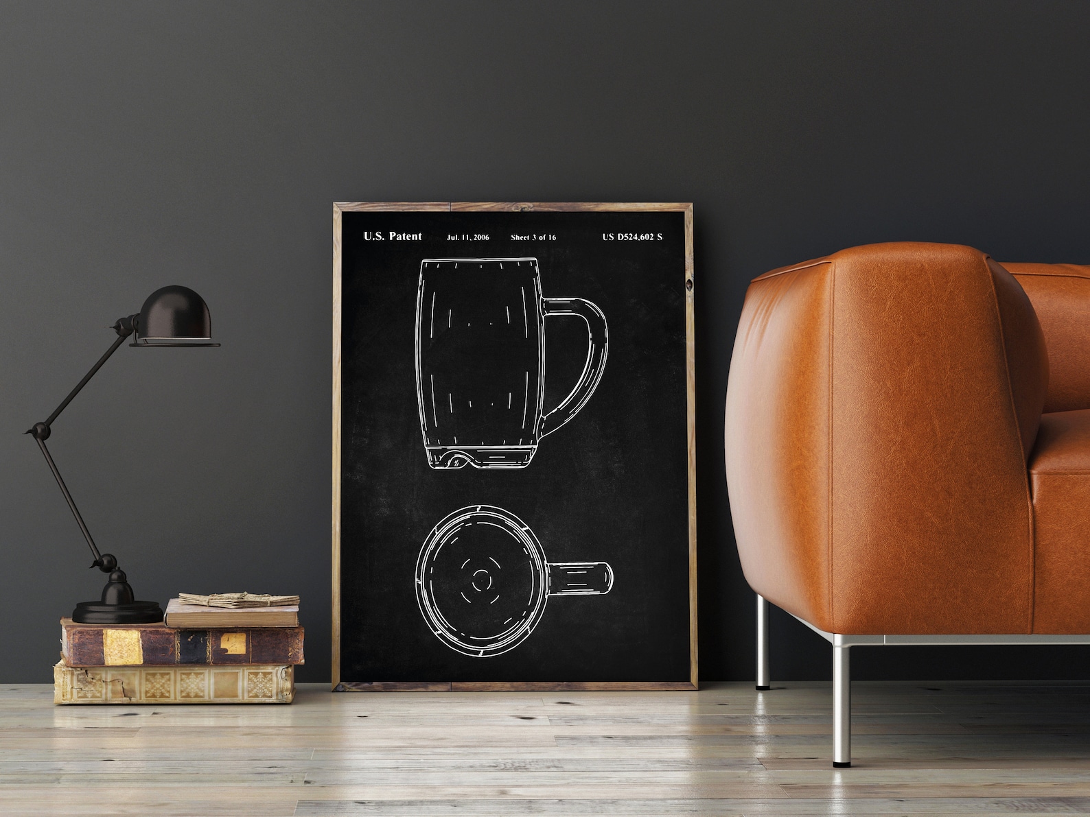 Beer Mug Patent Print Beer Glass Poster Beer Wall Art Beer - Etsy