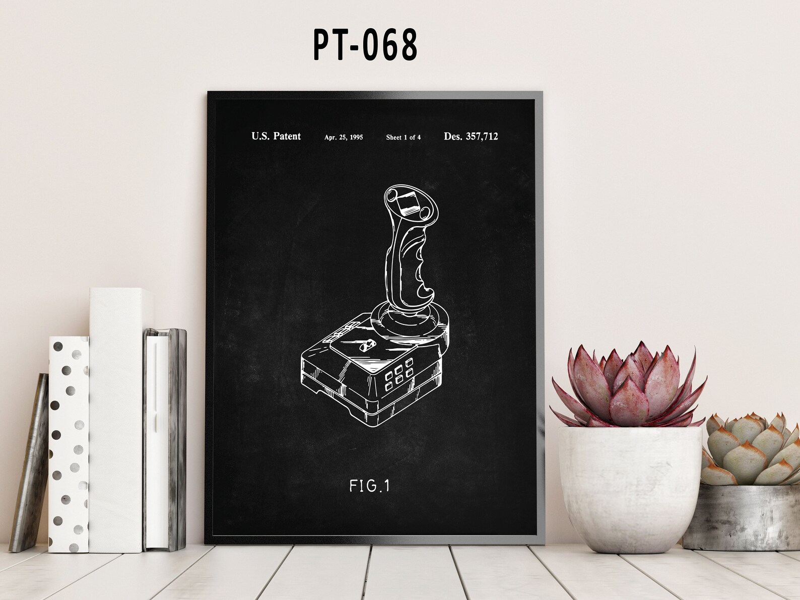 Video Game Patent Set of 3 Joystick Poster Video Game Art - Etsy