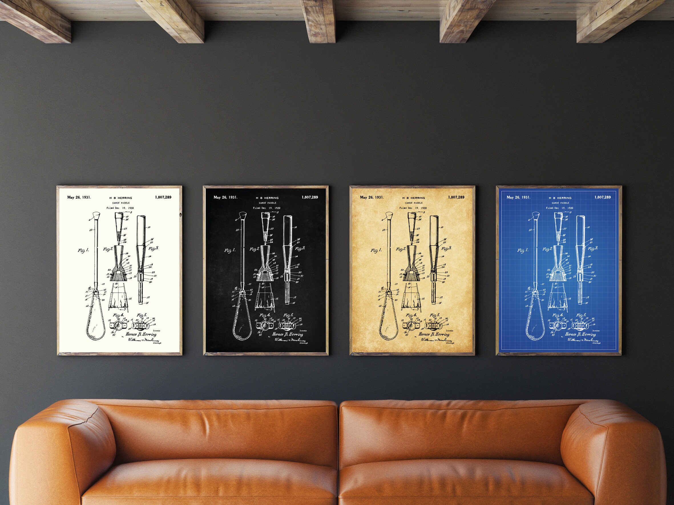 Paddle Patent Print Rowing Poster Sculling Crew Wall Art - Etsy UK