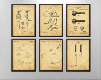 Handyman Tools Posters Set of 4 Handyman Gift Shop Class - Etsy