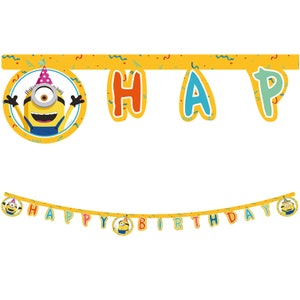 Minions the Rise of Gru Party Decor Supplies Dave Balloons Napkins ...