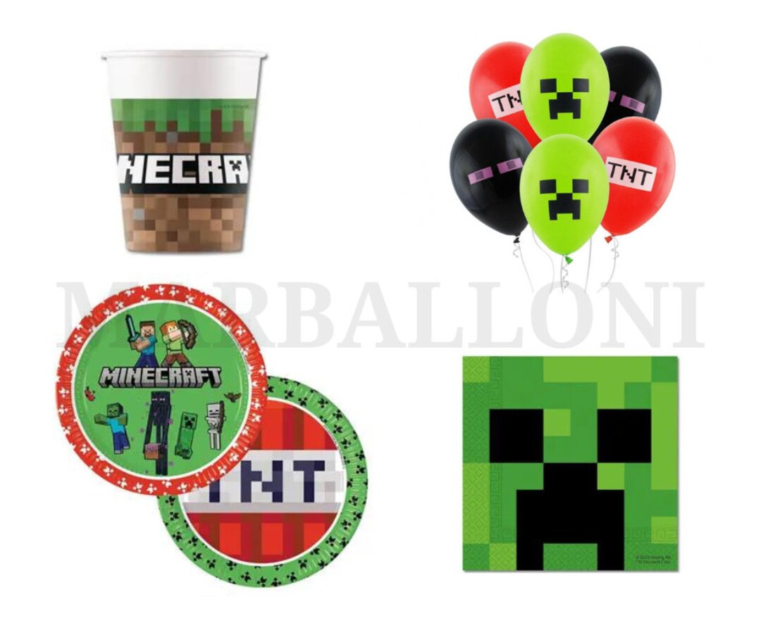 MINECRAFT Party Supplies Party Decor Party Favor Tableware Balloons ...