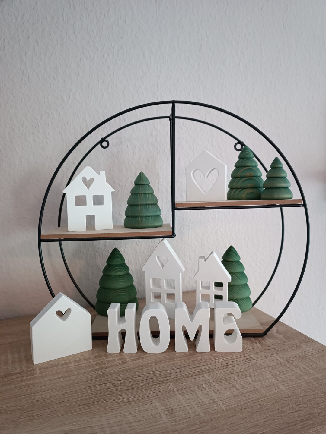 Little House Set 5 Pieces, Houses Love, Decoration Set, Raysin, Poured ...