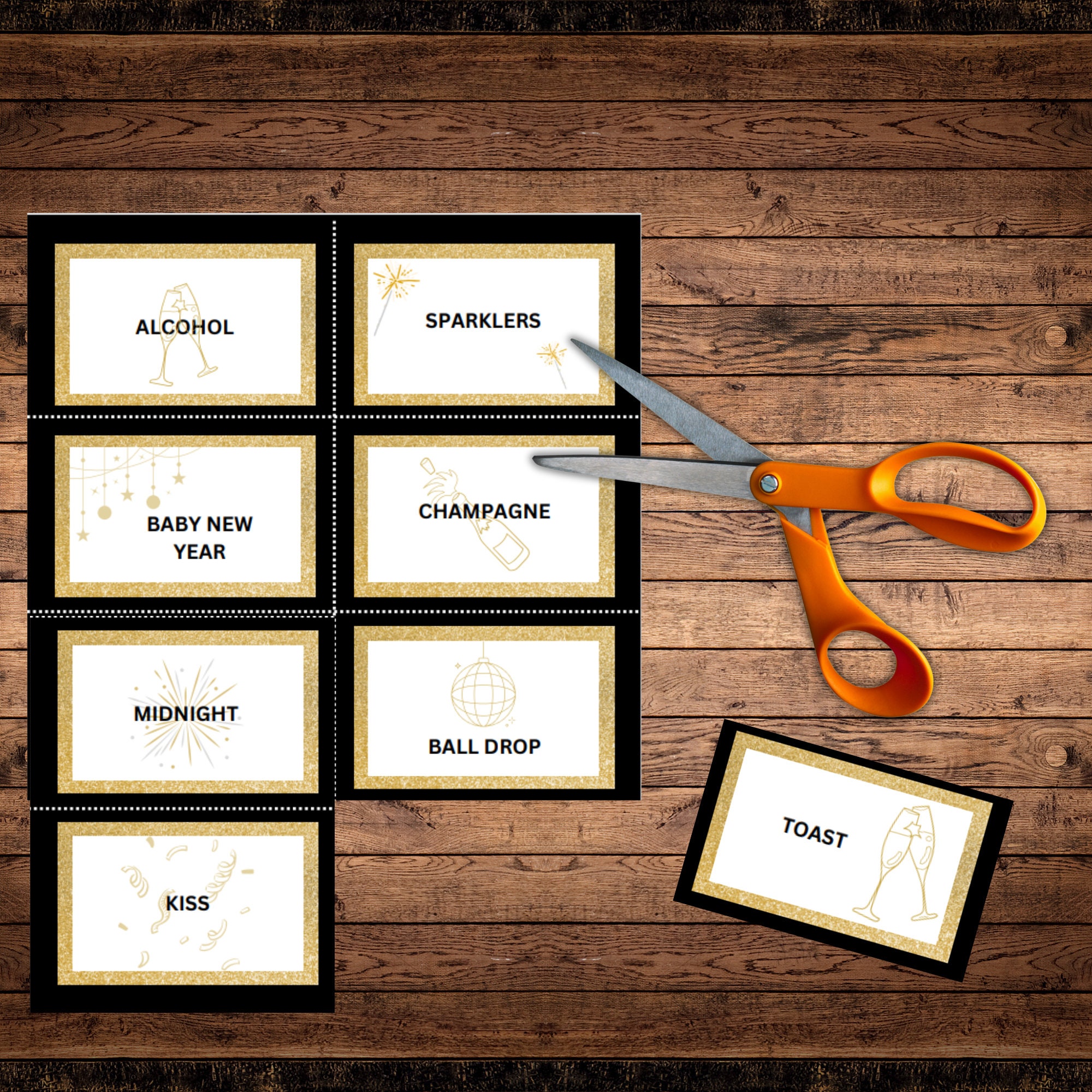 INSTANT DOWNLOAD Printable New Year's Game - New Year's Eve Game - NYE ...