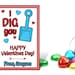 I Dig You Valentines Printable Valentine's Day Label, Kids Valentine ...