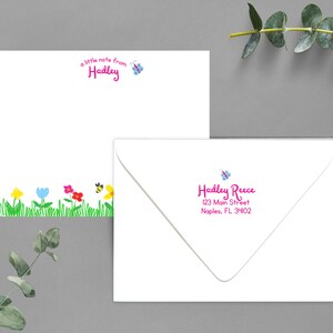 Girls Stationery Set | Girls Stationary Personalized Stationary ...