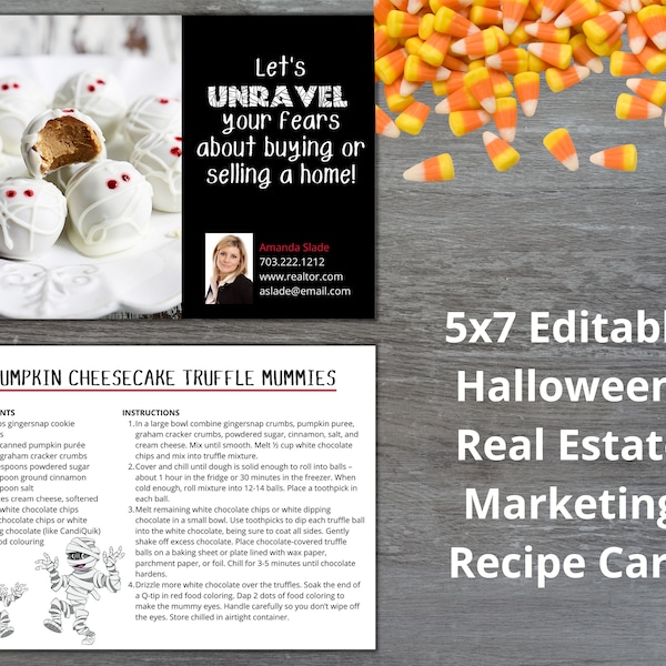 Real Estate Halloween Marketing - Etsy