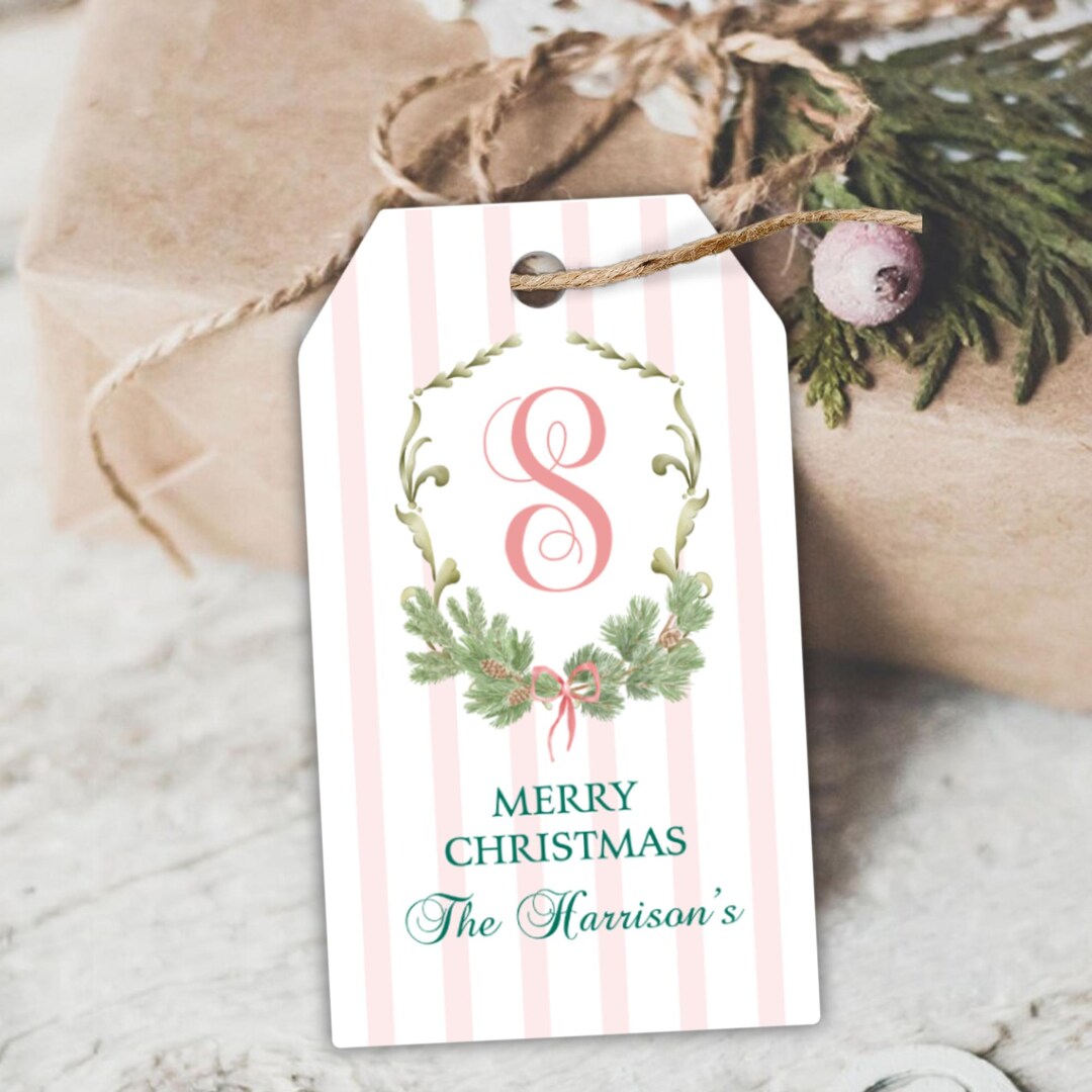 PRINTED Personalized Christmas Gift Tags Holiday Gift Tags Christmas ...