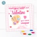 I Dig You Valentines Printable Valentine's Day Label, Kids Valentine ...