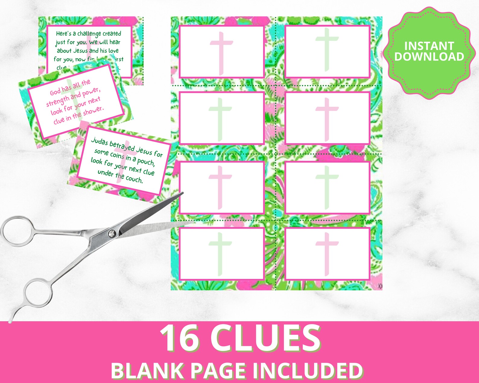 Biblical Easter Scavenger Hunt / Christian / Easter Basket Hunt ...