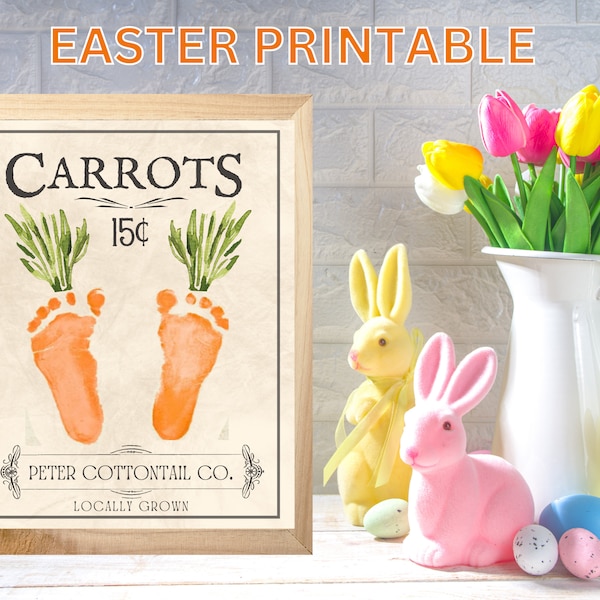 Footprint Art Printable - Etsy