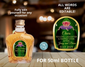 Custom Crown Apple Bottle - Etsy