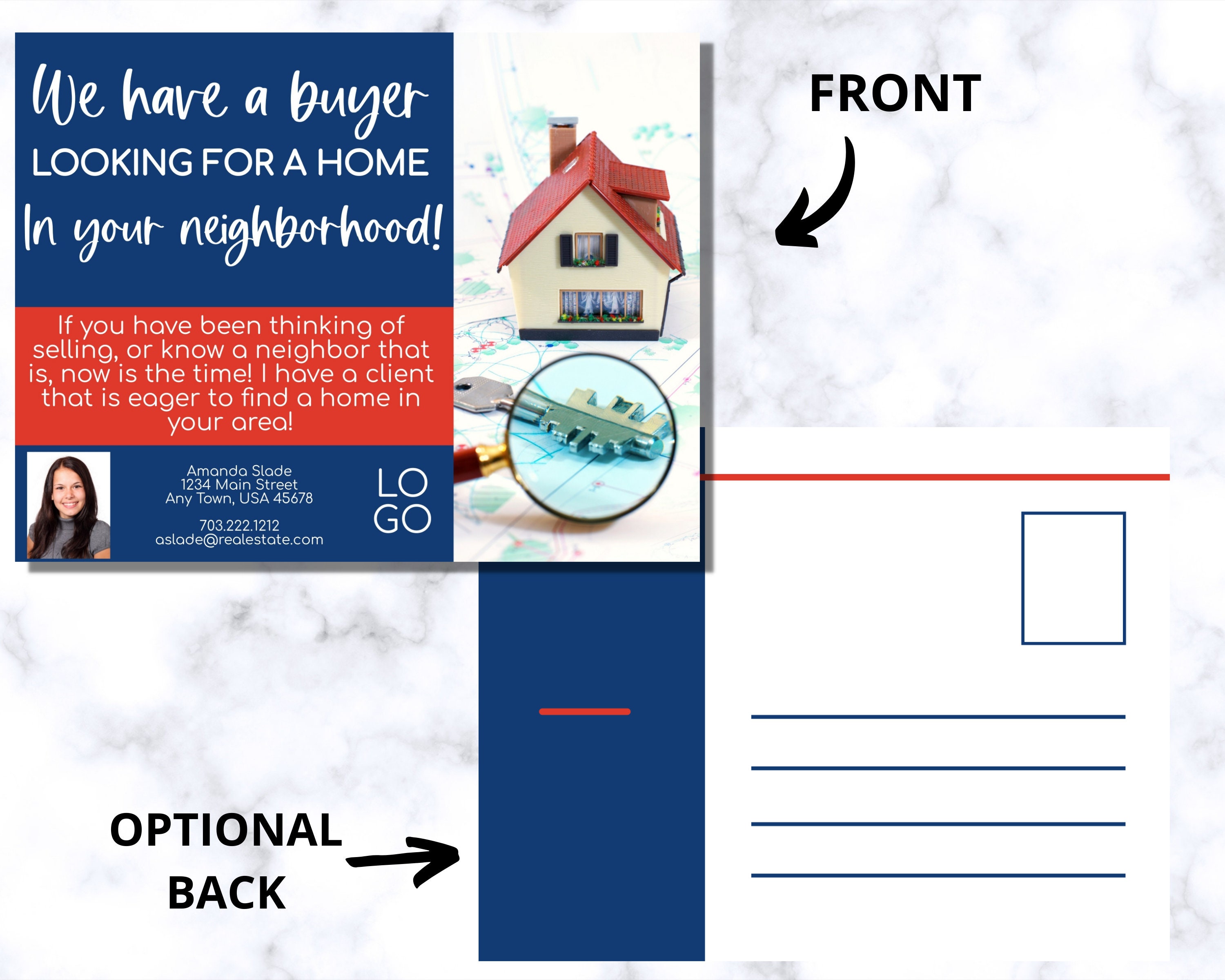 Real Estate Postcards Hello Neighbor Real Estate Card | Etsy