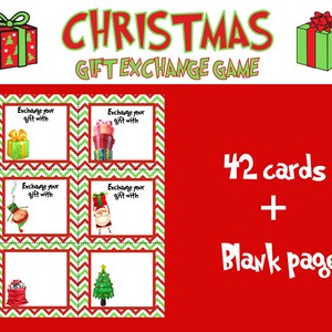 Christmas Gift Exchange Game, Christmas Party Game, White Elephant Gift ...