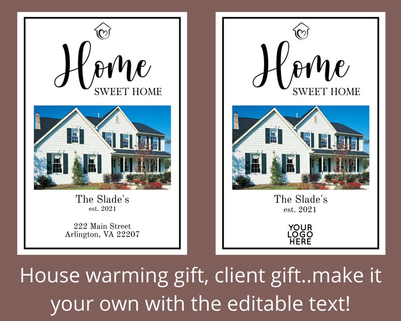 New Home Wine Label Home Sweet Home New Home Gift - Etsy