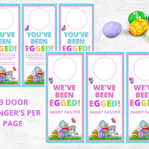 You've Been Egged Door Hangers, Printable You've Been Egged Sign ...