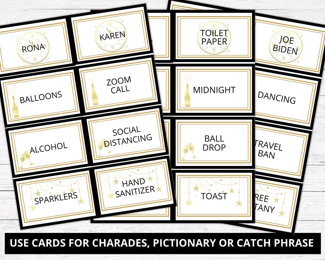 INSTANT DOWNLOAD Printable New Year's Game New | Etsy