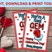 Gem Valentine's Day Printable Ring Valentine, Valentines Printable ...