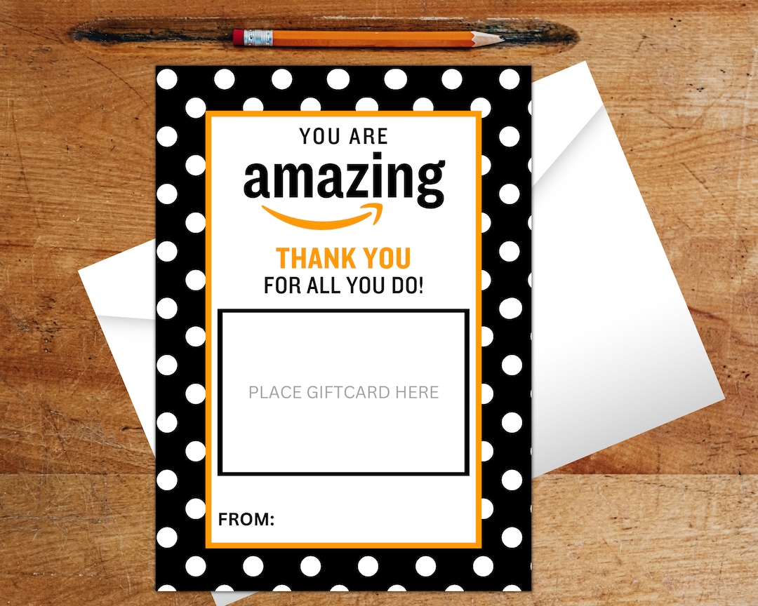 Amazon Gift Card Holder, Thanks for Being so Amazing, Thank You Gift ...