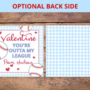 Watercolor Baseball Valentine, Sports Valentine, Valentine Treat Tag ...