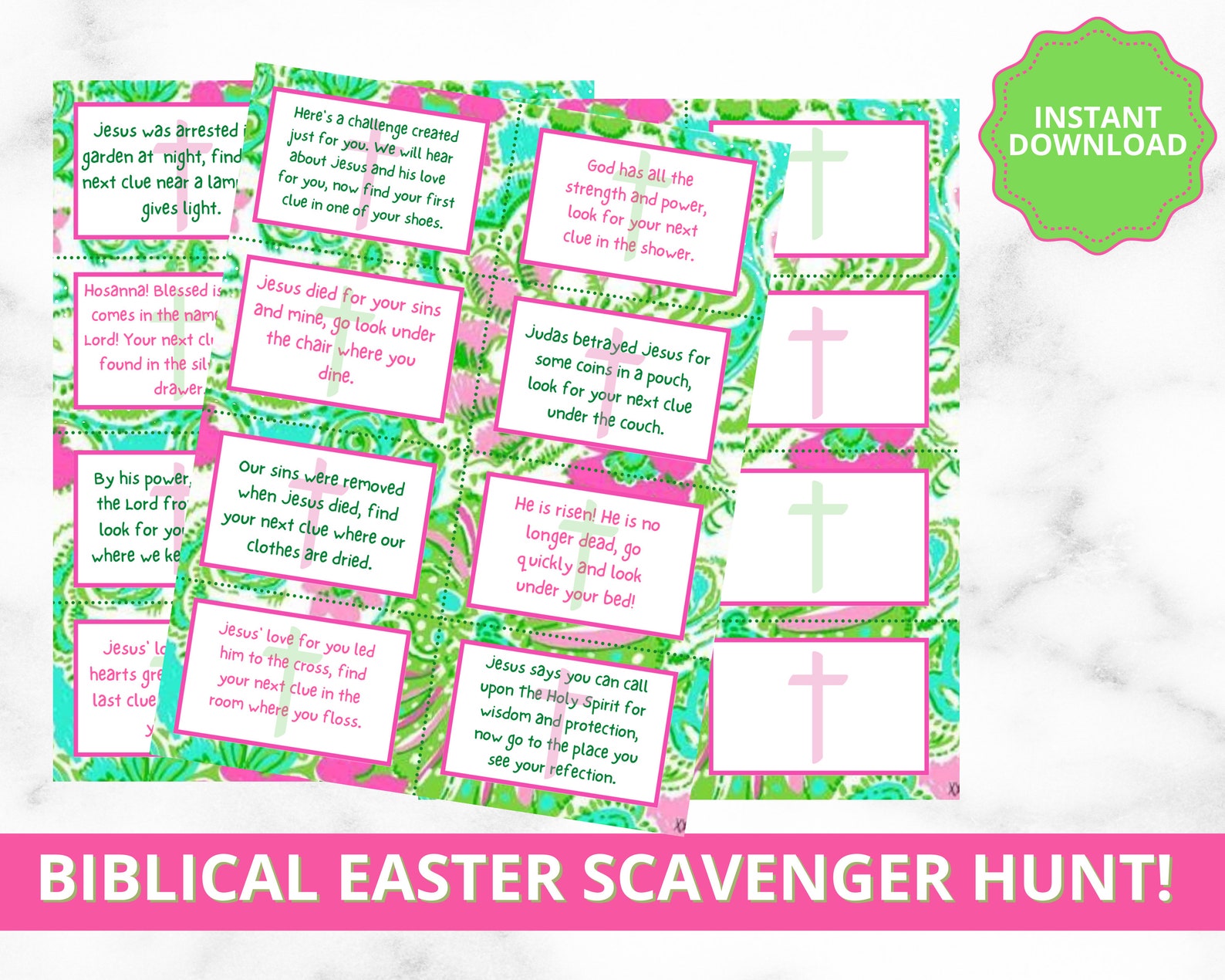 Biblical Easter Scavenger Hunt / Christian / Easter Basket Hunt ...