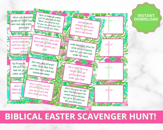 Biblical Easter Scavenger Hunt / Christian / Easter Basket - Etsy