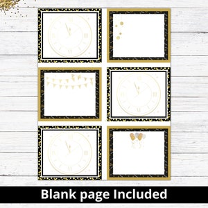 New Year's Scavenger Hunt Clue Cards / New Year Eve Treasure Hunt Clues ...
