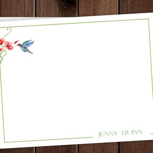 Personalized Hummingbird Stationery | Personalized Stationery ...