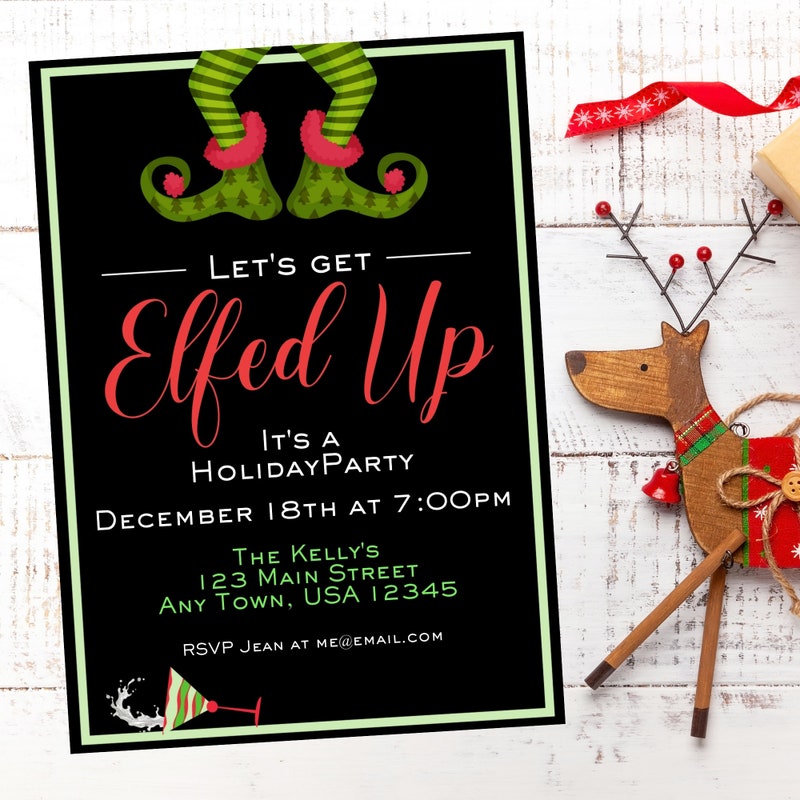 Elf Invitation - Etsy