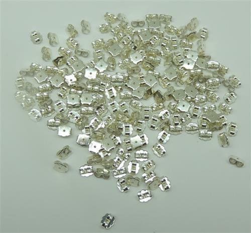 2 Flags, Ear Nut, Ear Flag, Spare Part, for Ear Studs, 6 Mm, Silver 925 ...