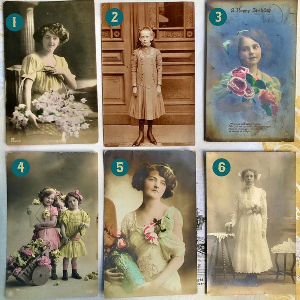 Hand Tinted Postcard - Etsy