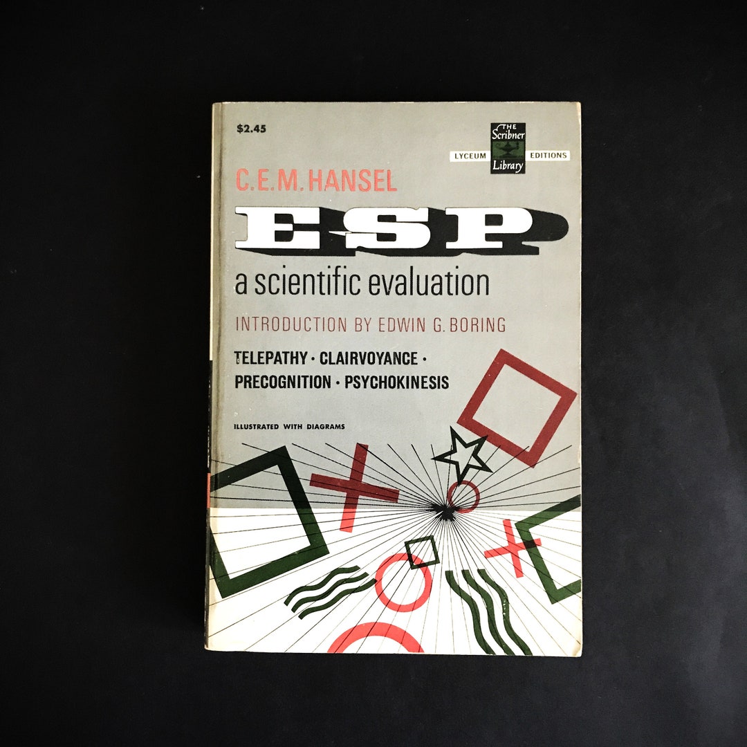 ESP, A Scientific Evaluation, C E M Hansel, Telepathy, Clairvoyance ...
