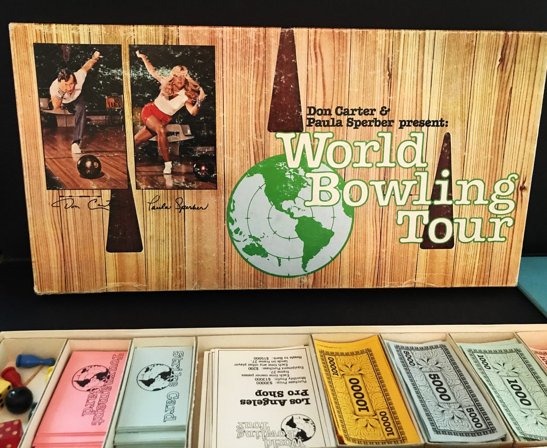 Vintage Don Carter & Paula Sperber Present: World Bowling Tour Board ...