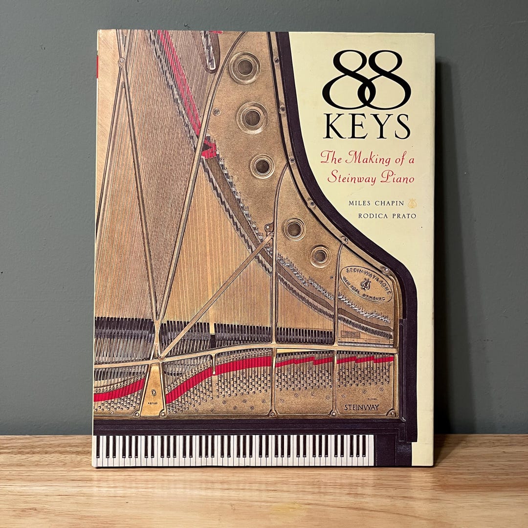 Vintage 88 Keys the Making of a Steinway Piano, Miles Chapin, Rodica ...