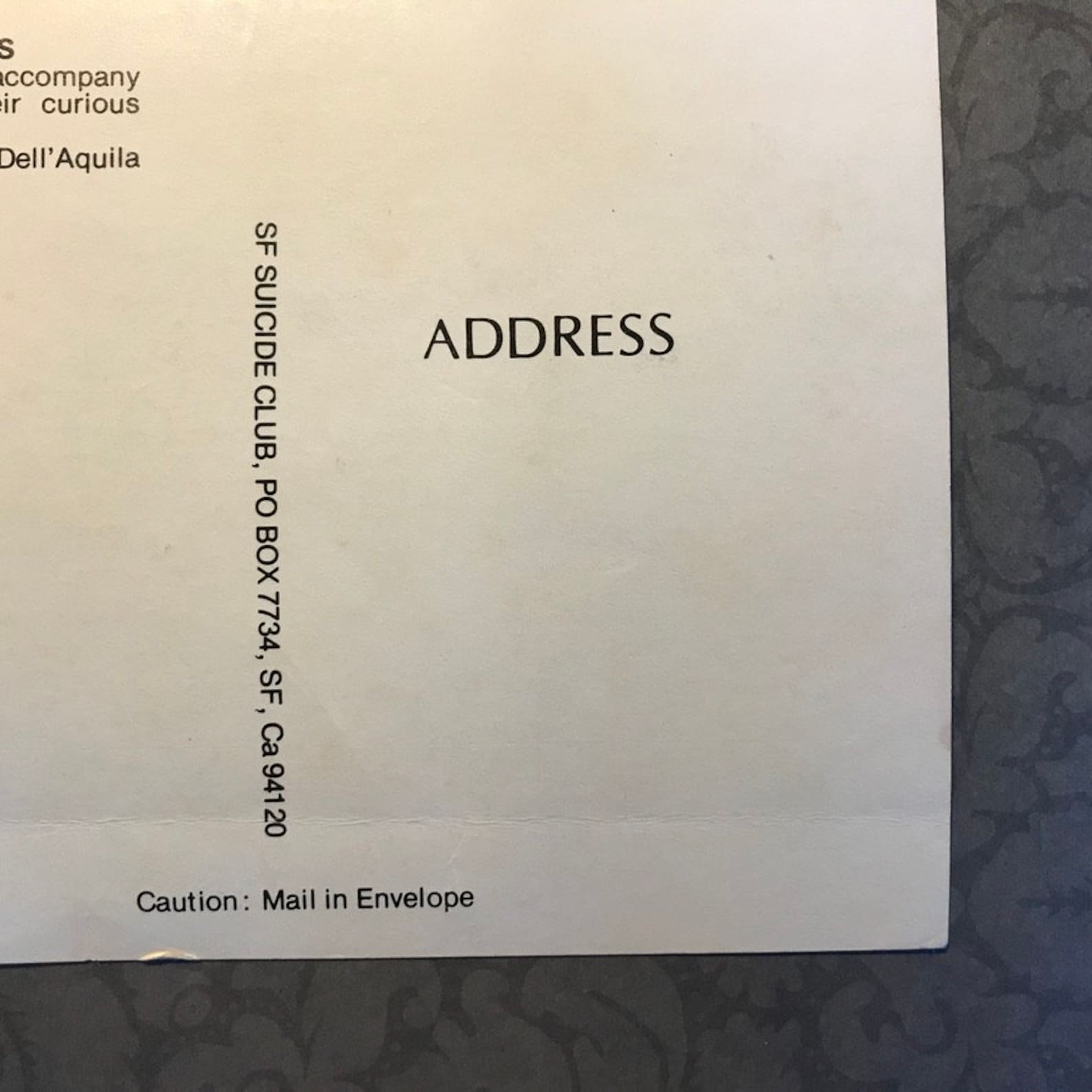 Vintage Naked Cable Car Stunt Postcard Circa 1977, Suicide Club, San ...