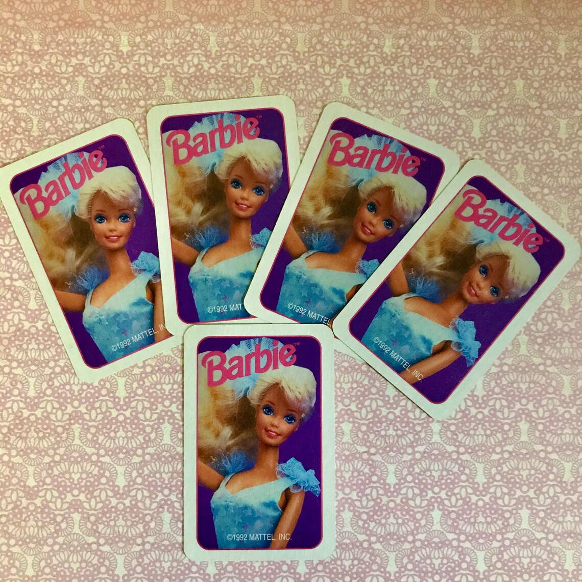 Vintage Barbie Playing Cards Set of 5 Cards Your Choice of | Etsy