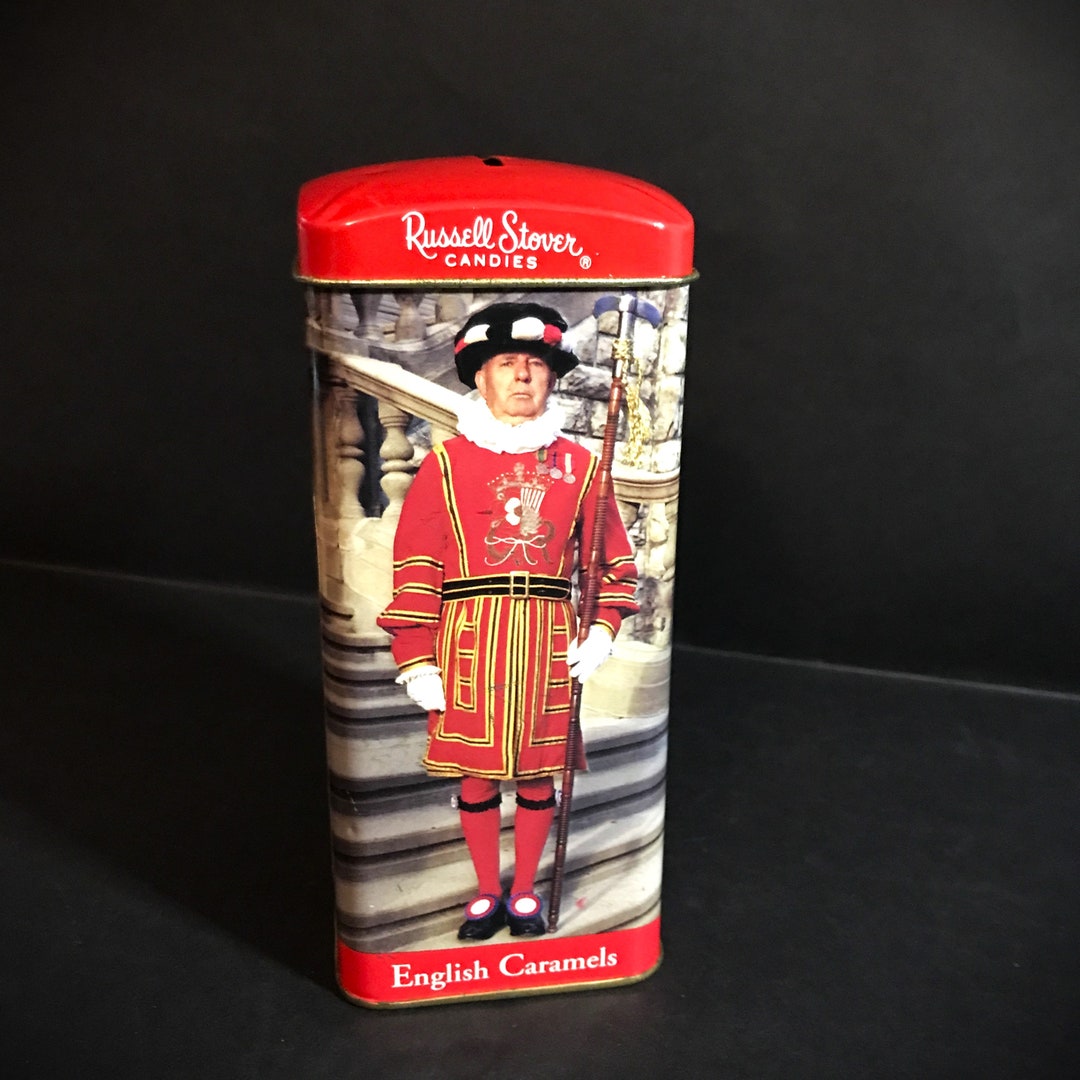 Vintage Beefeater Russell Stover Candies Tin, English Caramels Piggy ...