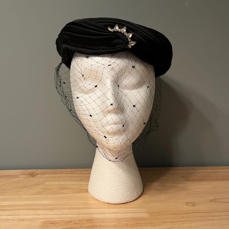 Vintage Pill Box Hat - Etsy