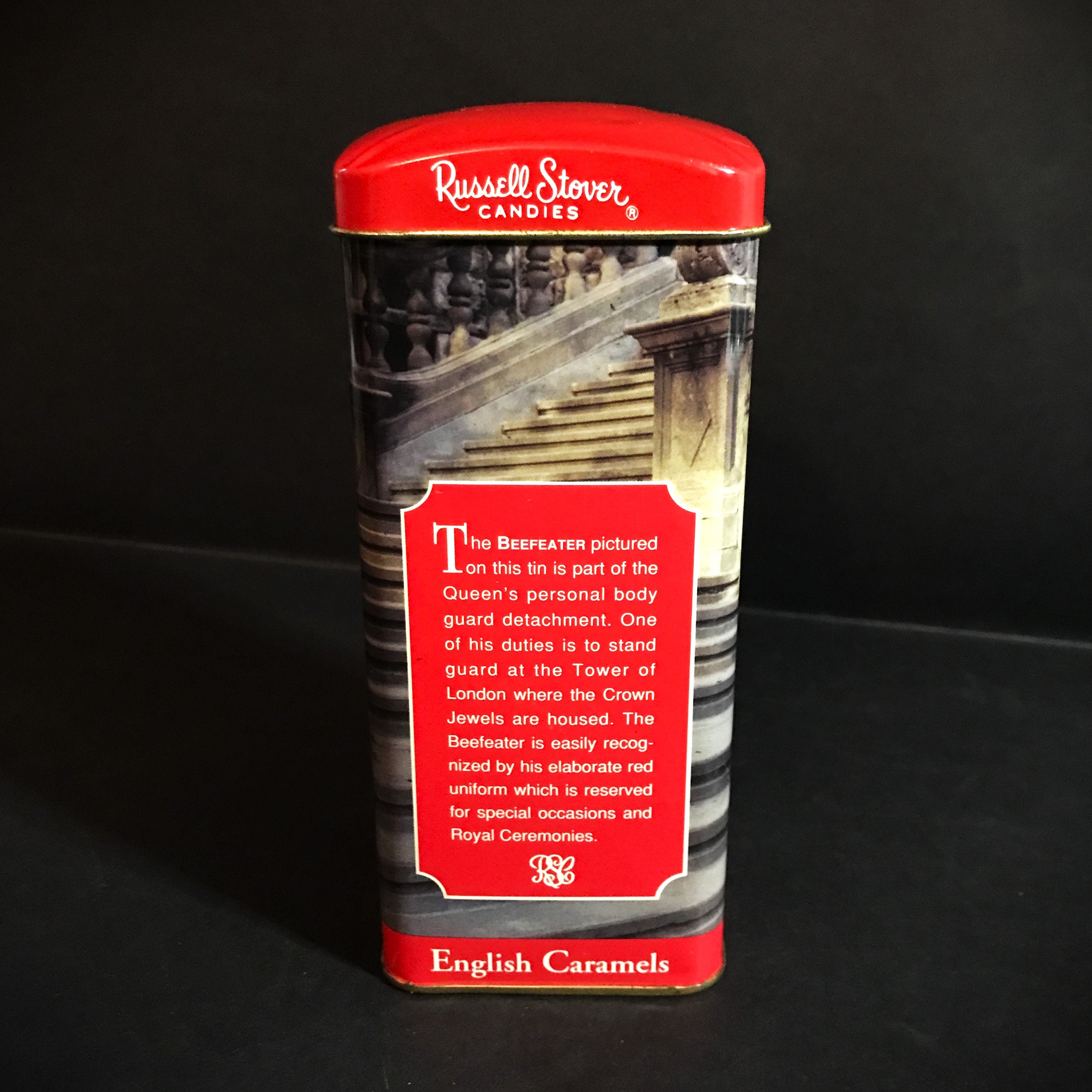 Vintage Beefeater Russell Stover Candies Tin, English Caramels Piggy ...