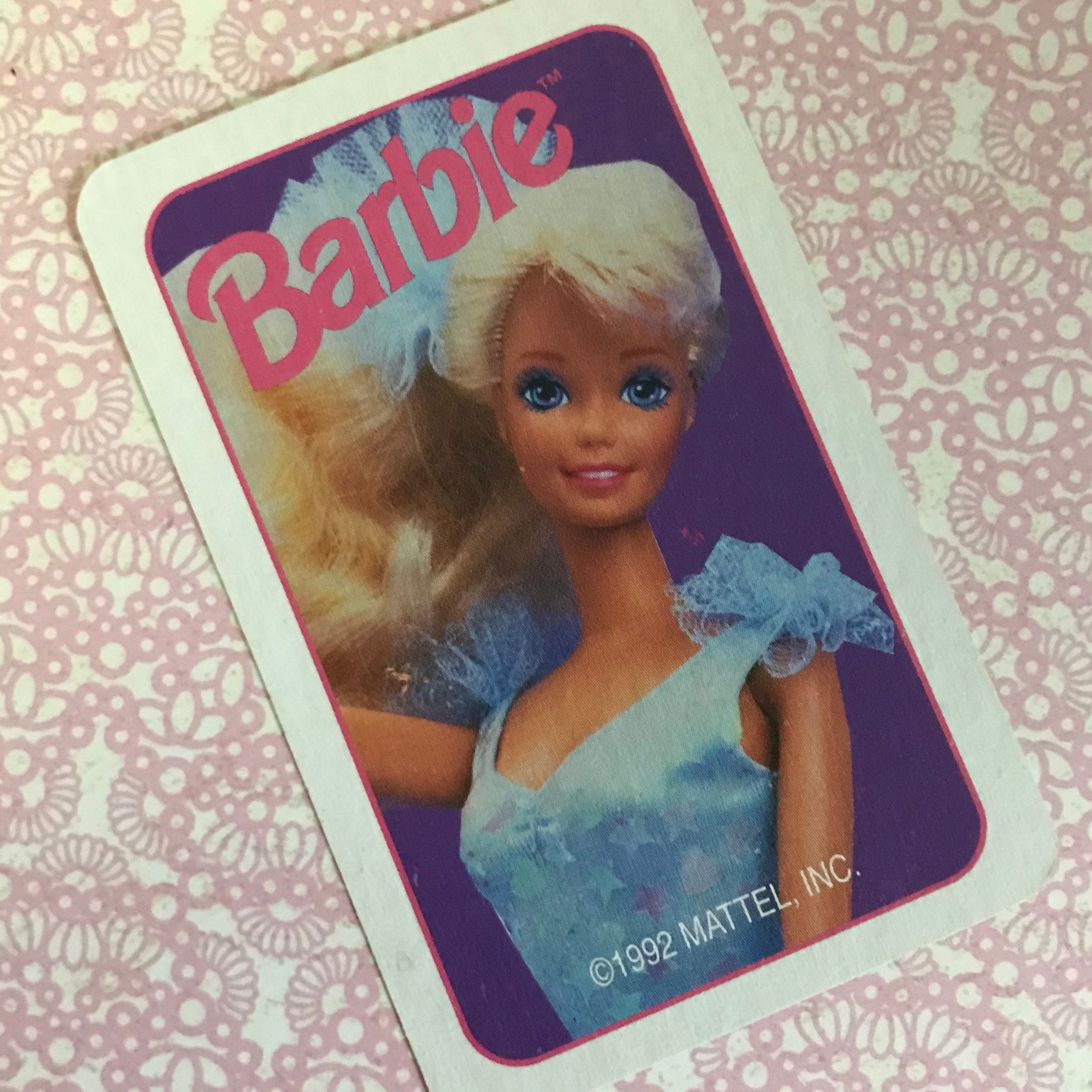 Vintage Barbie Playing Cards, Set of 5 Cards, Your Choice of of Suite ...