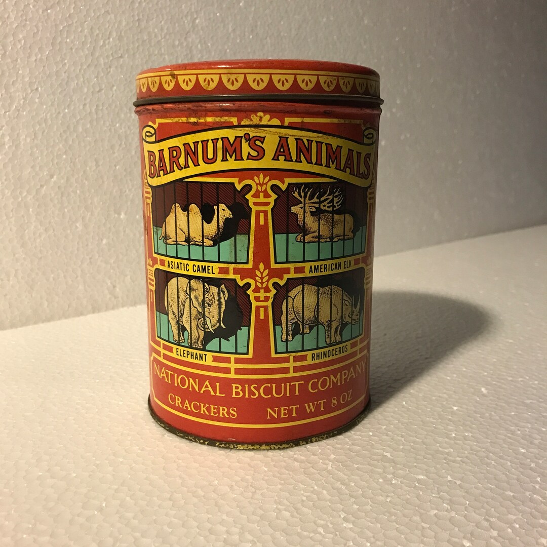 Vintage Barnum's Animal Crackers Replica Tin Nabisco - Etsy