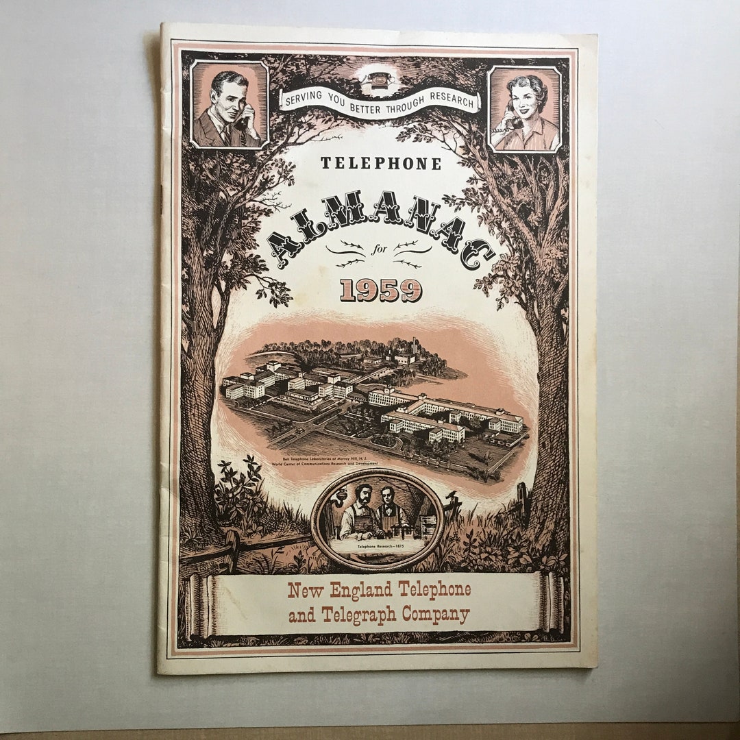 New England Telephone and Telegraph Company, Telephone Almanac 1959 ...