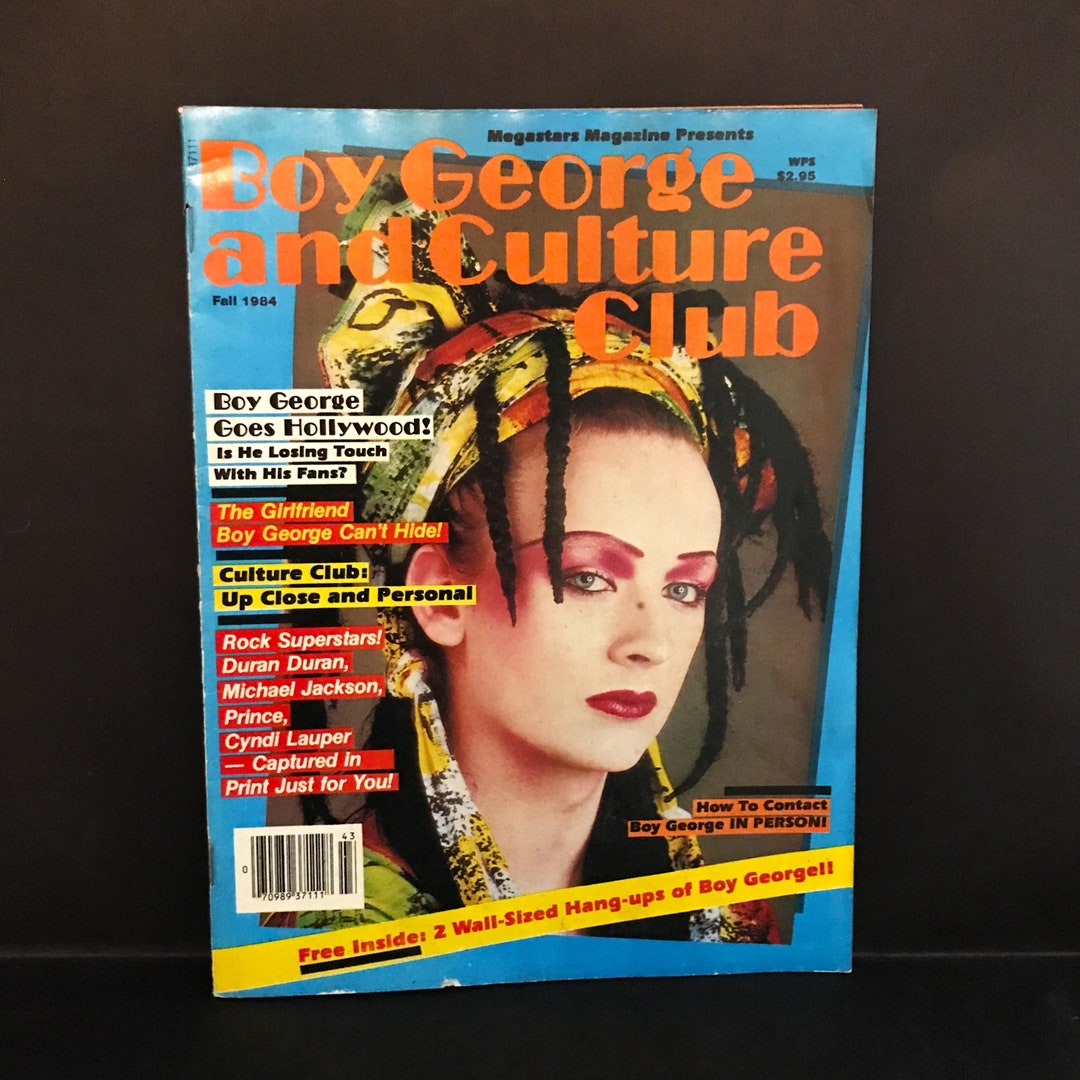 Vintage Boy George and Culture Club, Megastars Magazine Presents, Fall ...