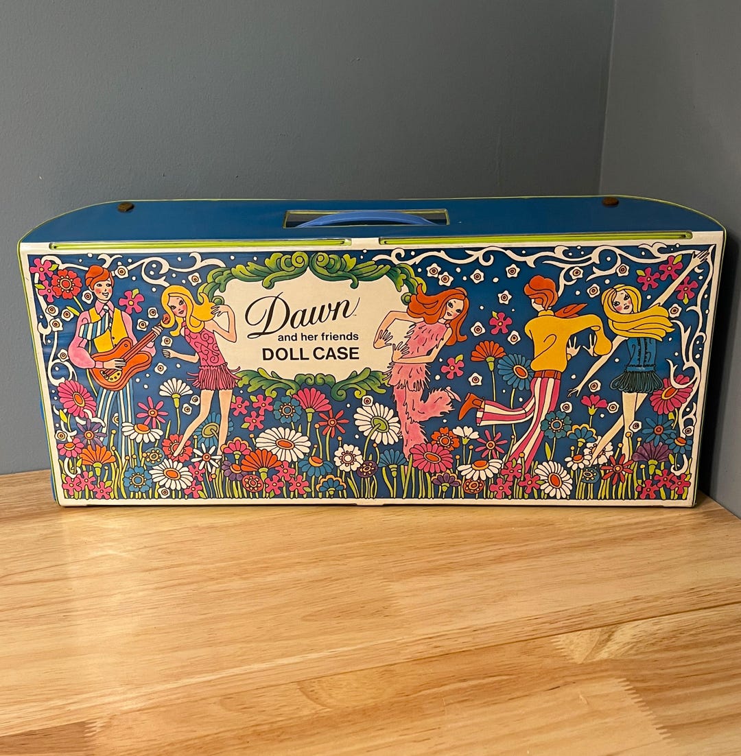 Vintage Dawn and Her Friends Doll Case, 1971 Toy Doll Case, Large Size ...