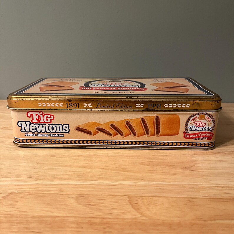 Vintage 100th Anniversary Fig Newton Tin, 1891-1991, Limited Edition ...