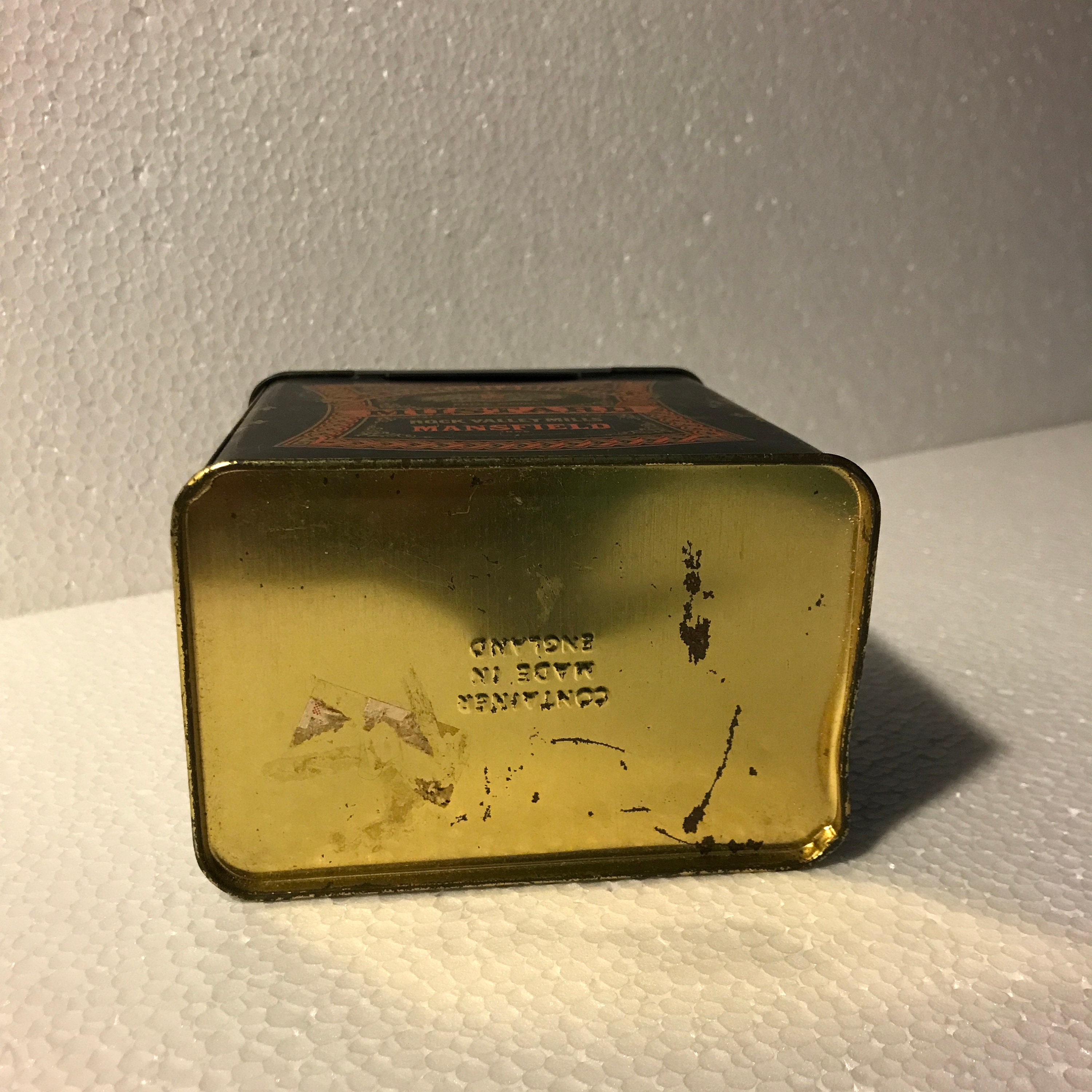 Vintage Barringer & Brown's Mustard Tin, Rock Valley Mills Mansfield ...