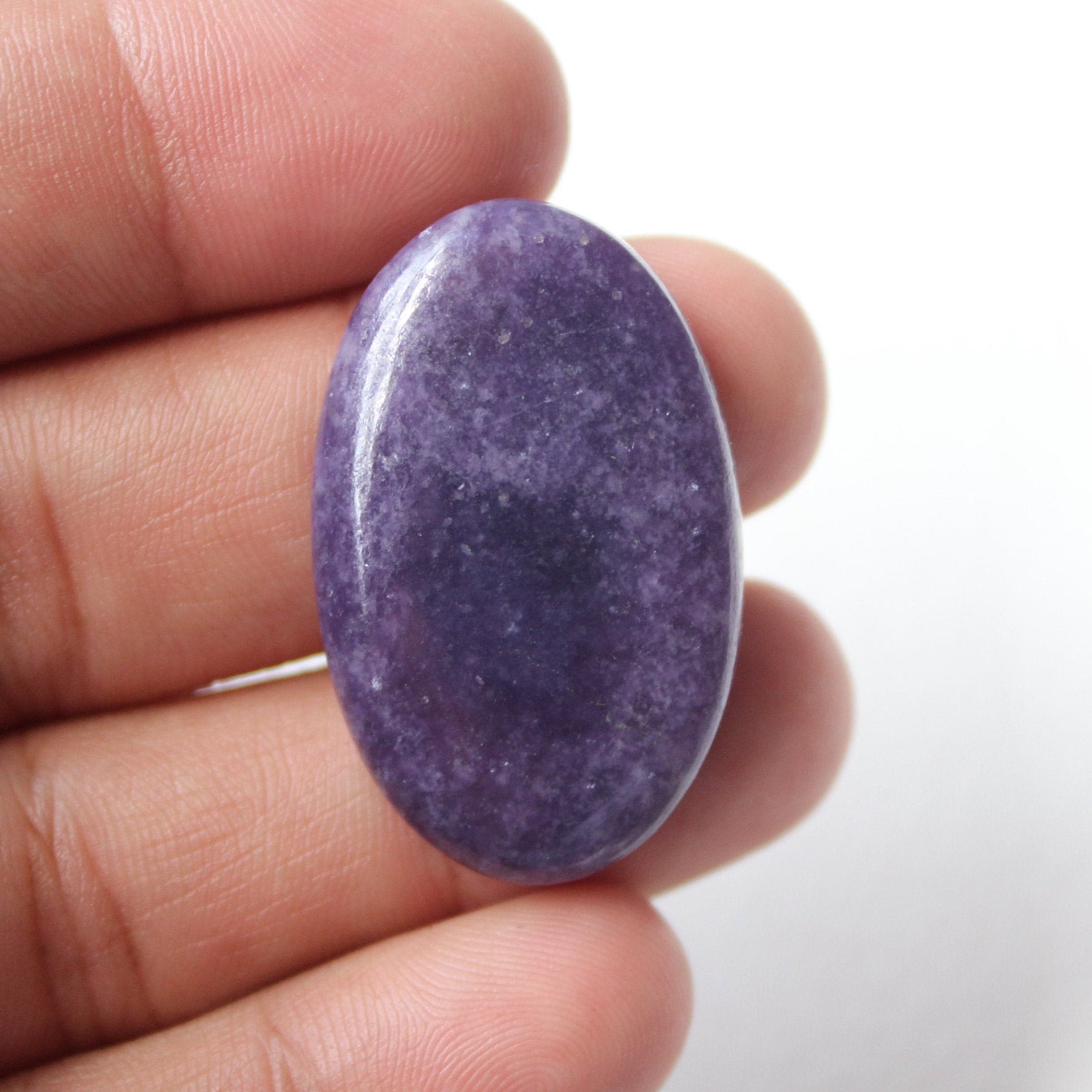 Amazing Purple Lepidolite Gemstone, Healing Crystal Cabochon Gemstone ...