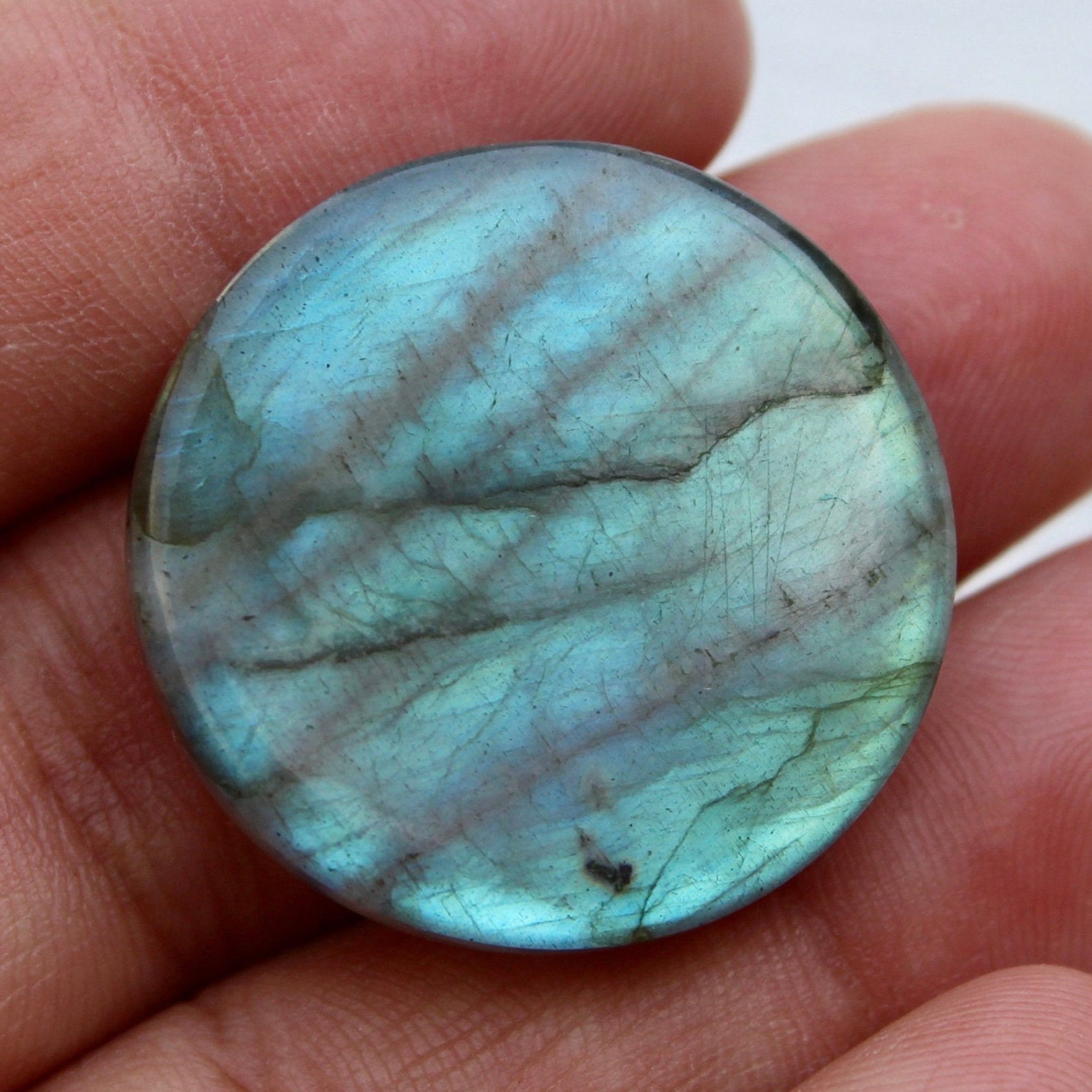 Rare Natural Labradorite Cabochon Round Cabochon AAA Quality - Etsy UK