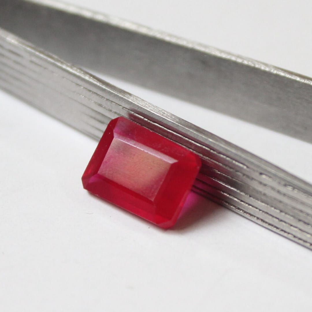 Blood Red Ruby Octagon Shape Faceted, Gemstone 1 Piece Loose, Natural ...